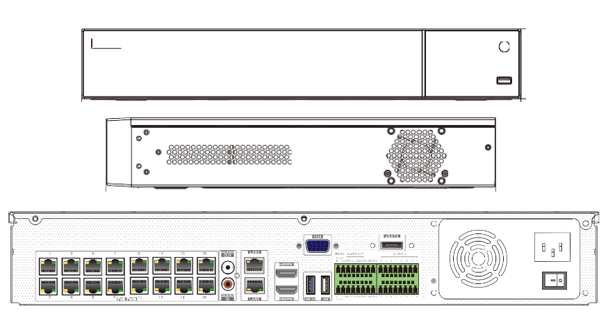 32 Ch NVR with 16 Plug & Play - 4K, PoE, Facial Recognition
