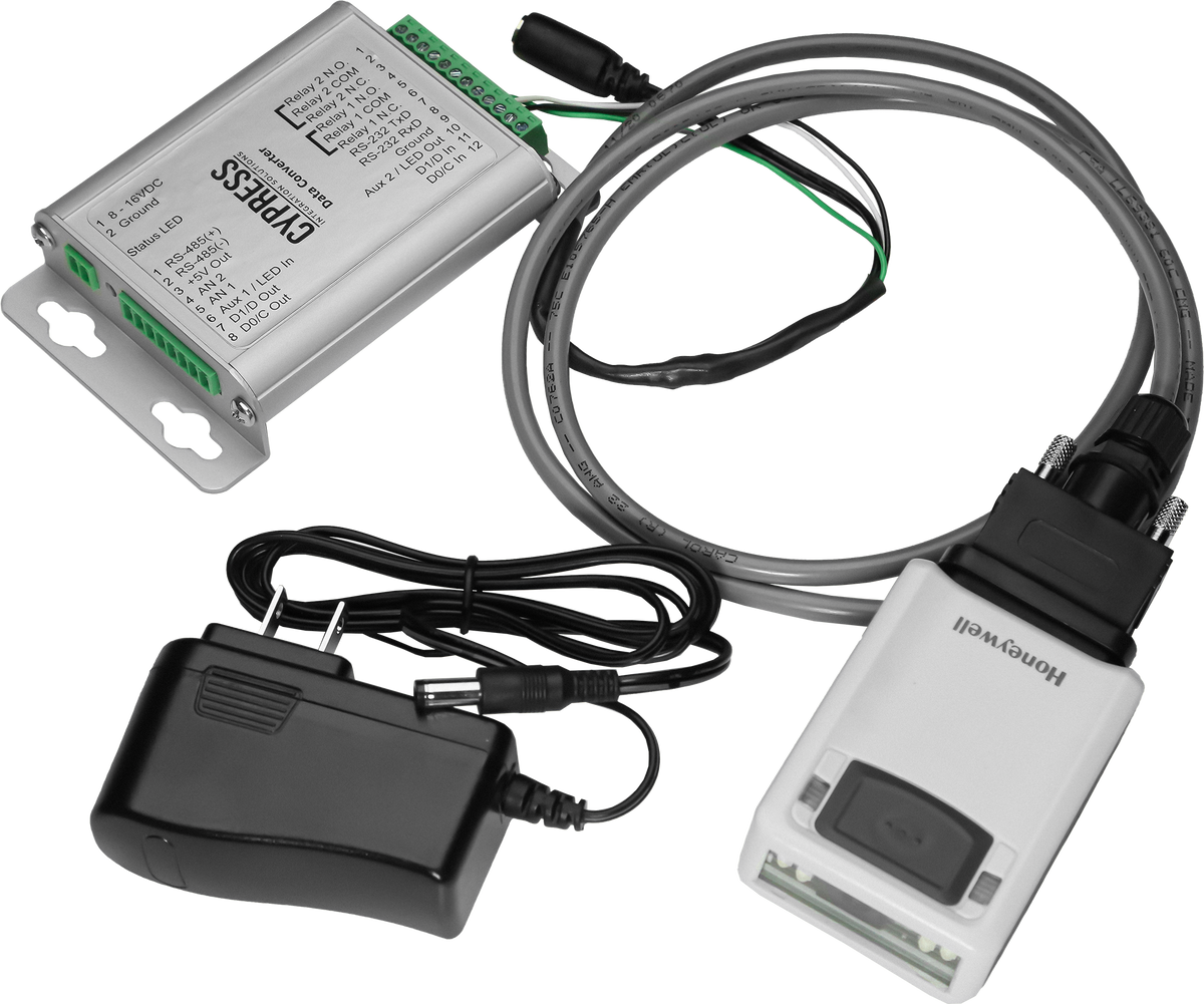 Honeywell Optical Barcode Scanner with Data Format Converter