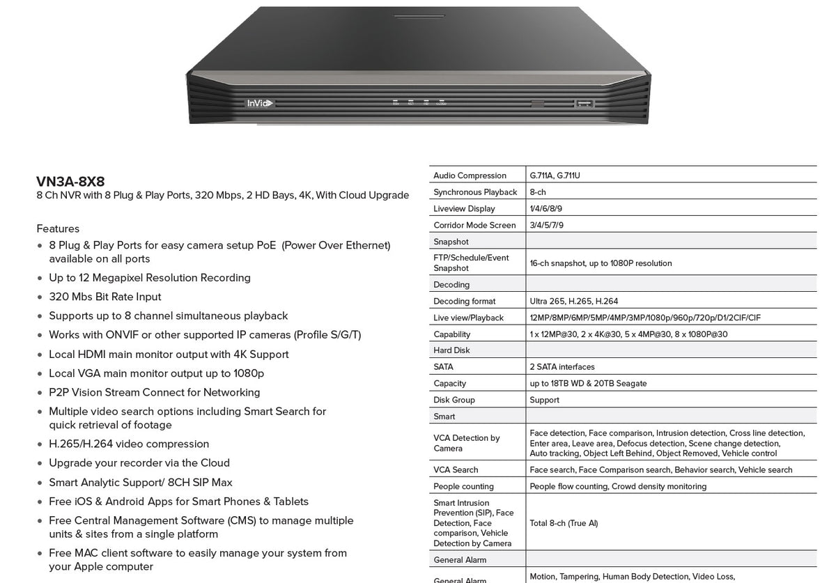 8 Channel NVR with 2 TB + 6 4MP Turret Cameras