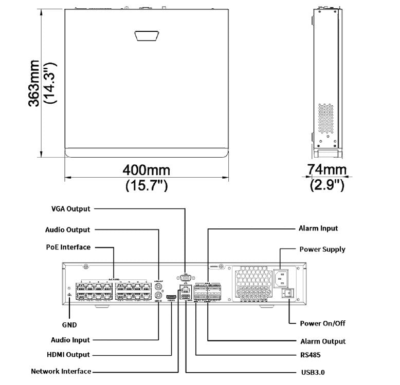 32 Ch NVR with 16 Plug & Play Ports, 4K, Cloud, RAID